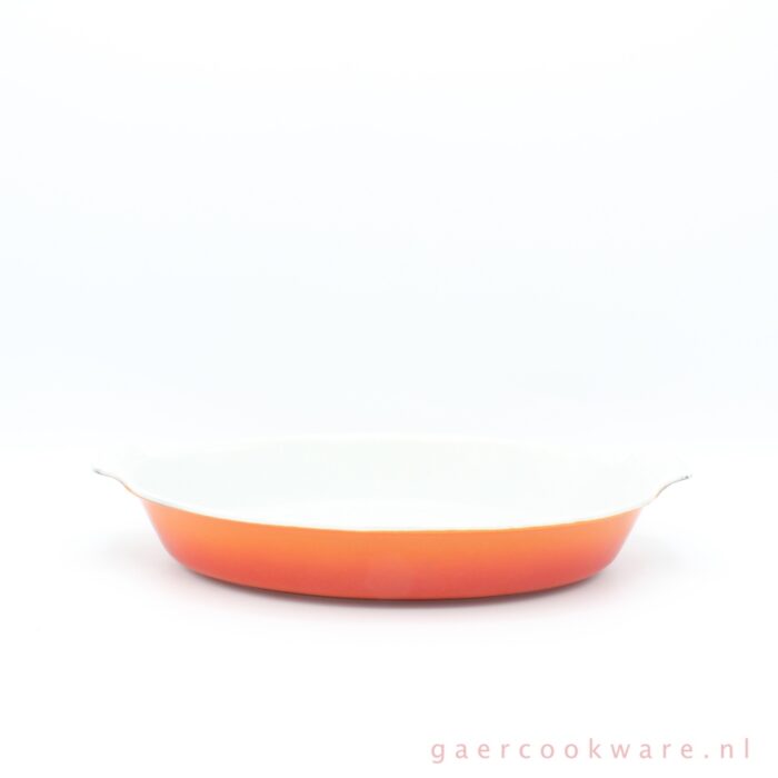 FE Belgium gietijzeren ovenschaal, oranje 28 cm • Gaer Cookware